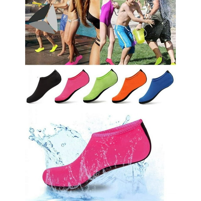 PULLIMORE Men Women Barefoot Water Skin Shoes Quick-dry Socks Beach Swim Surf Exercise Shoes ...