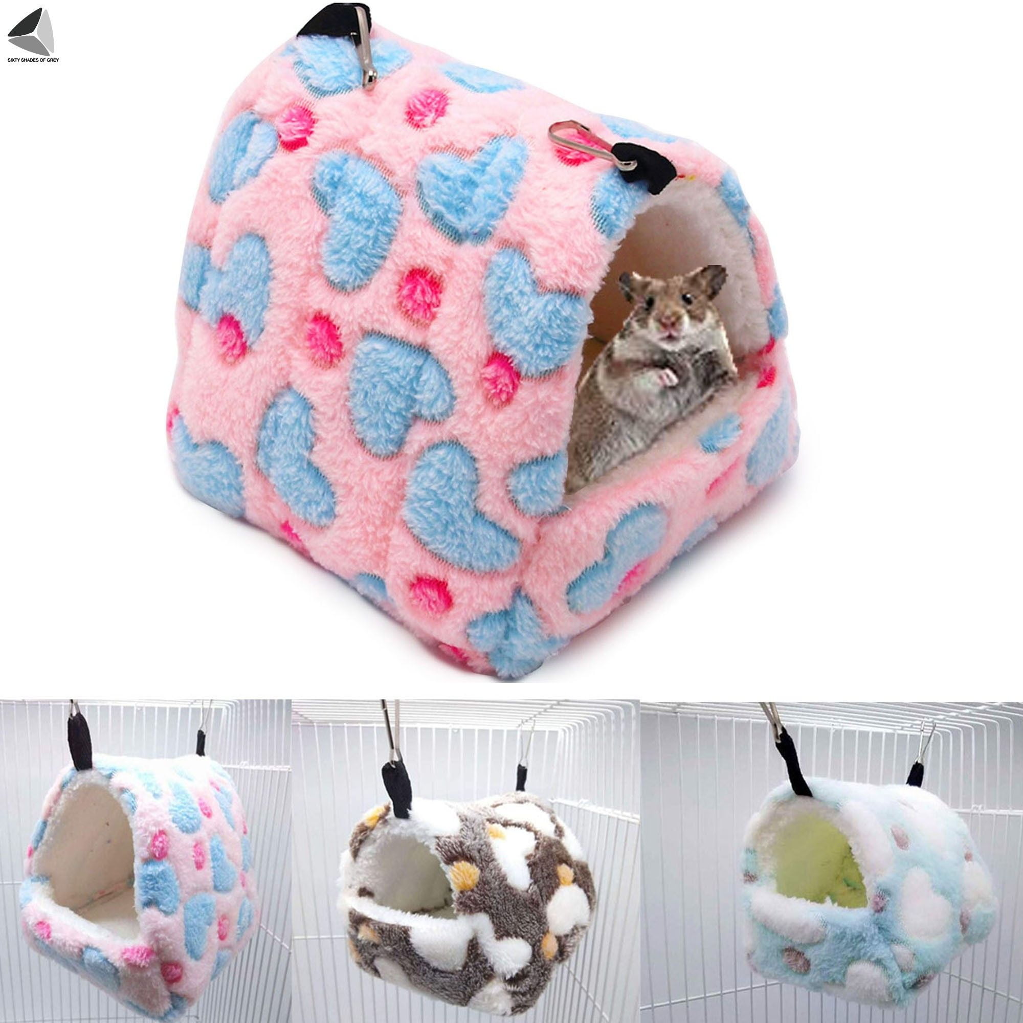 PULLIMORE Small Animals Hammock Cage Pets Winter Warm Bed Sleeping ...