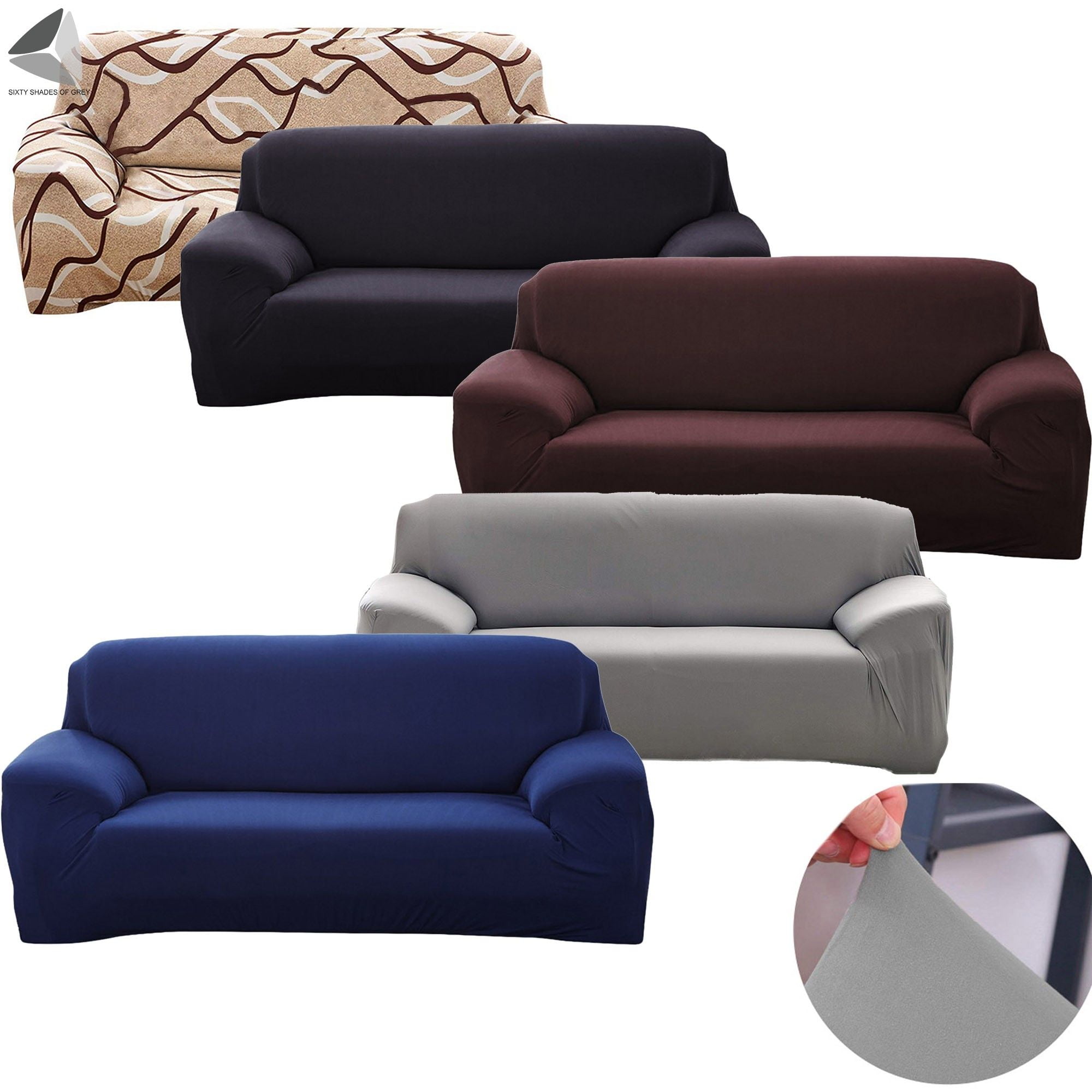 PULLIMORE Stretch Sofa Slipcover Couch Covers Non-Slip One Piece ...
