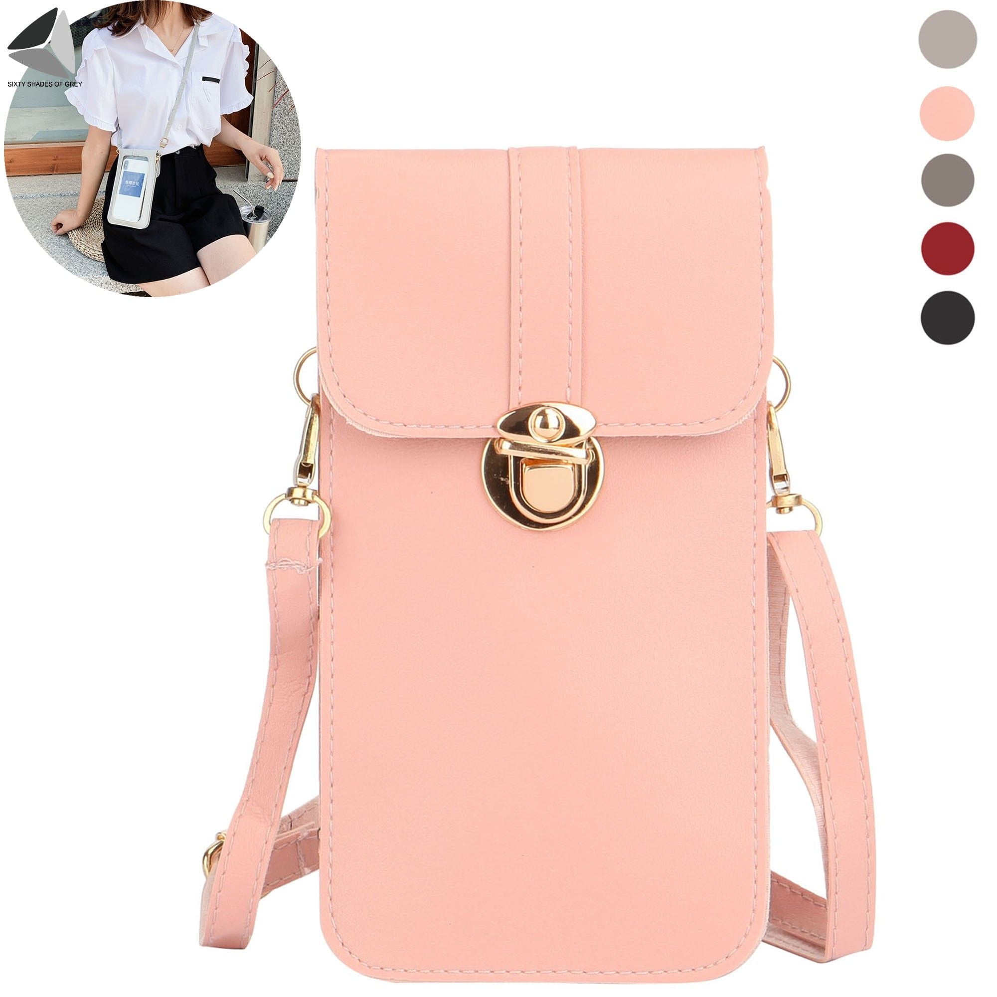 PULLIMORE Touch Screen Cell Phone Purse Pouch for Women Small Leather ...