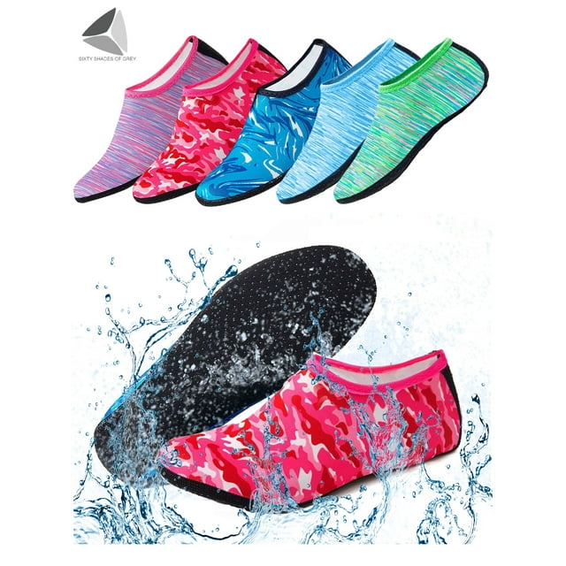 PULLIMORE Water Sports Socks Barefoot Quick-Dry Aqua Beach Socks Slip ...