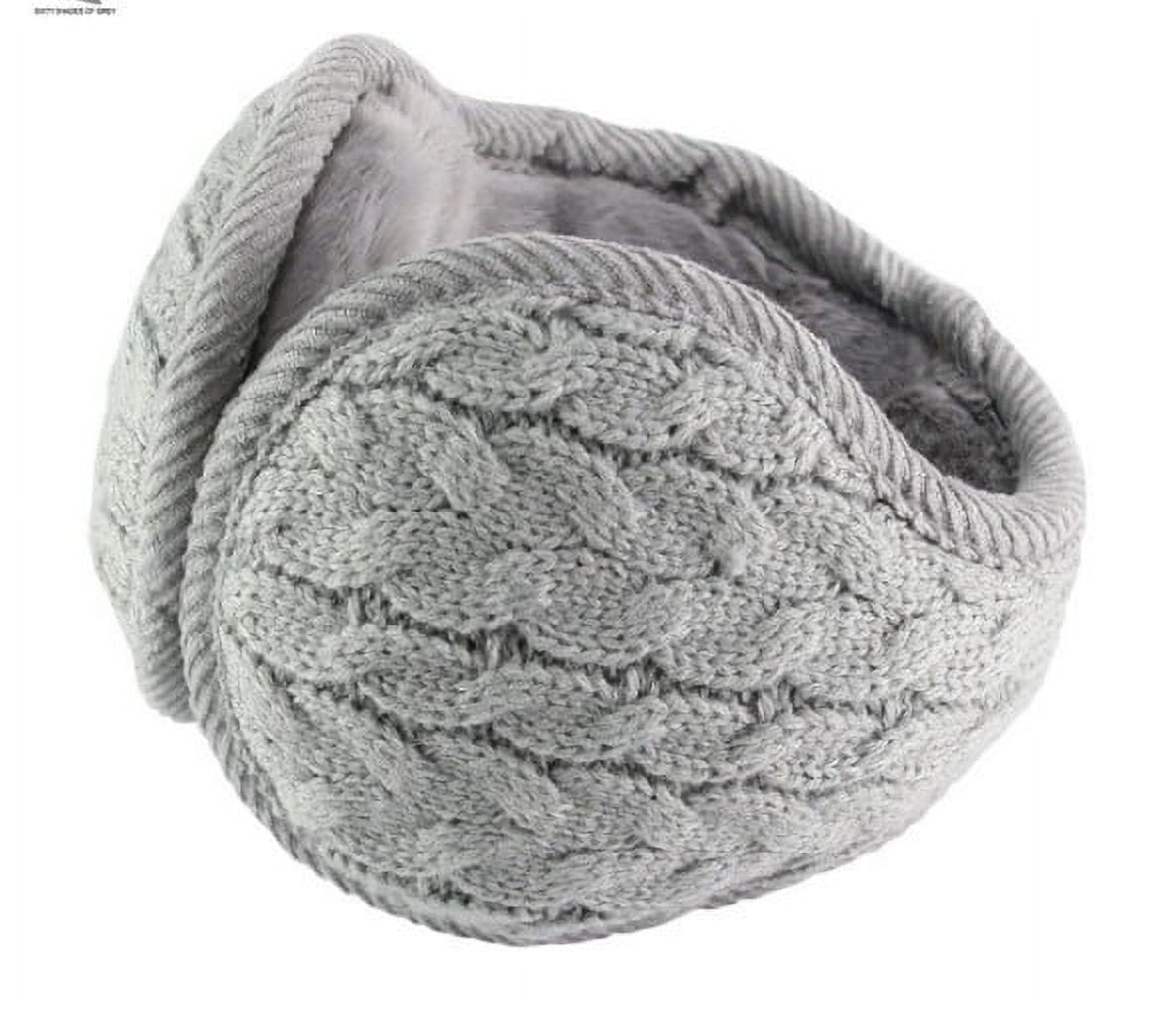 PULLIMORE Winter Earmuffs for Women Men Foldable Warm Ear Muffs Cable ...