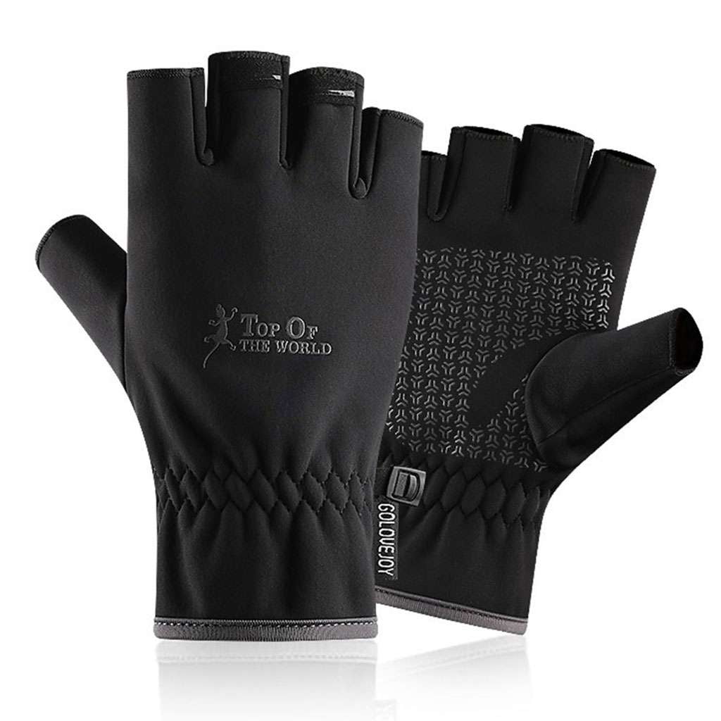 PULLIMORE Winter Fingerless Convertible Gloves, Thermal Warm Fleece ...