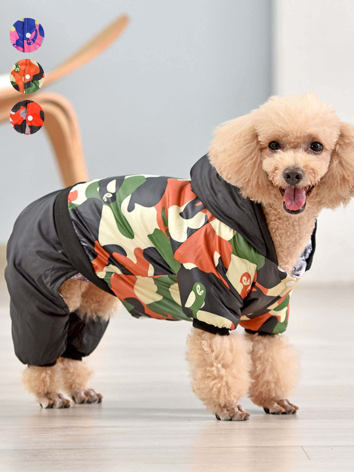 PULLIMORE Winter Warm Dog Vest Coat Windproof Pet Jacket Cold Weather Pet Apparel for Small ...