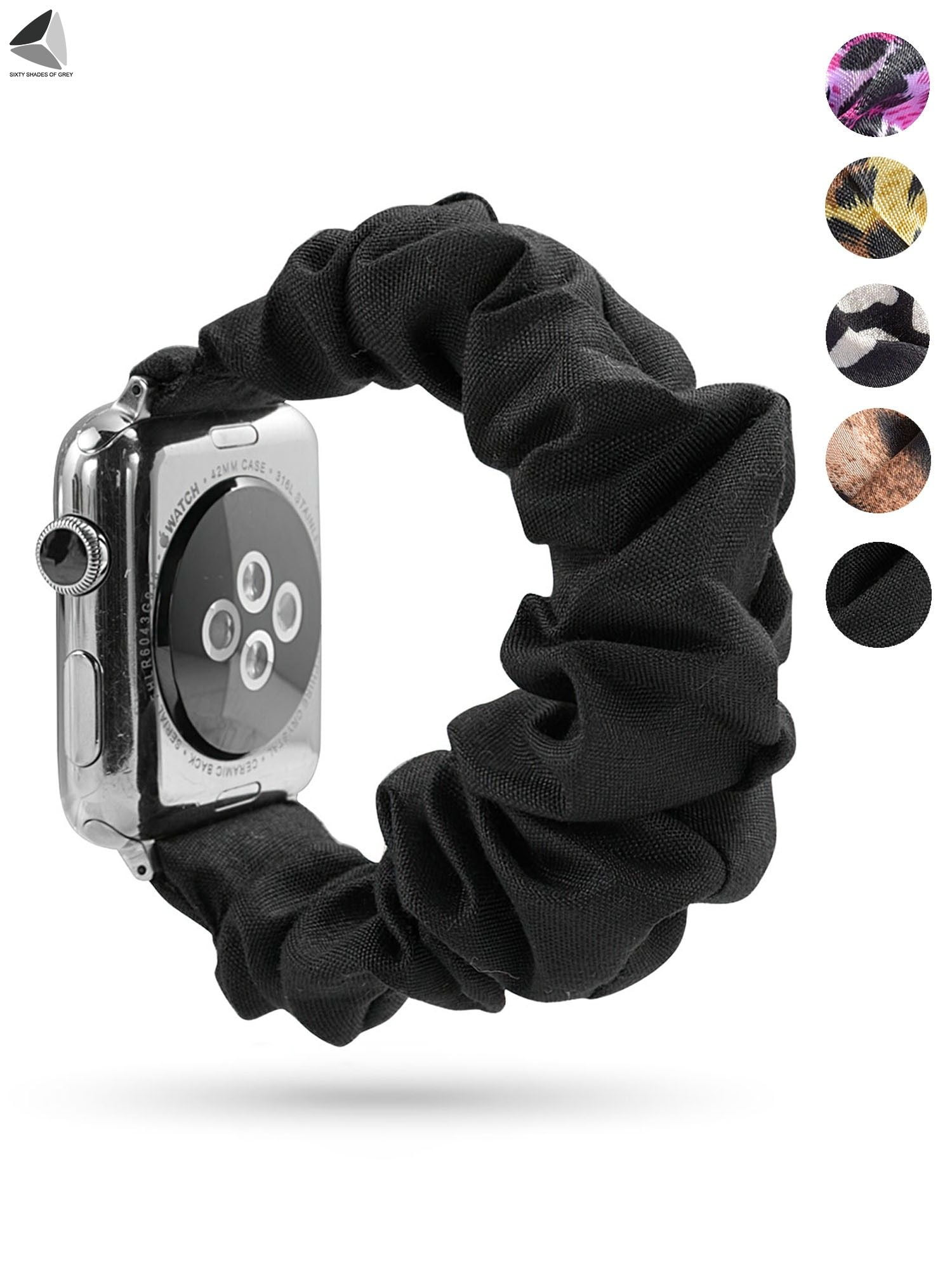 PULLIMORE Women Scrunchie iWatch Bracelet Bands Compatible with Apple ...