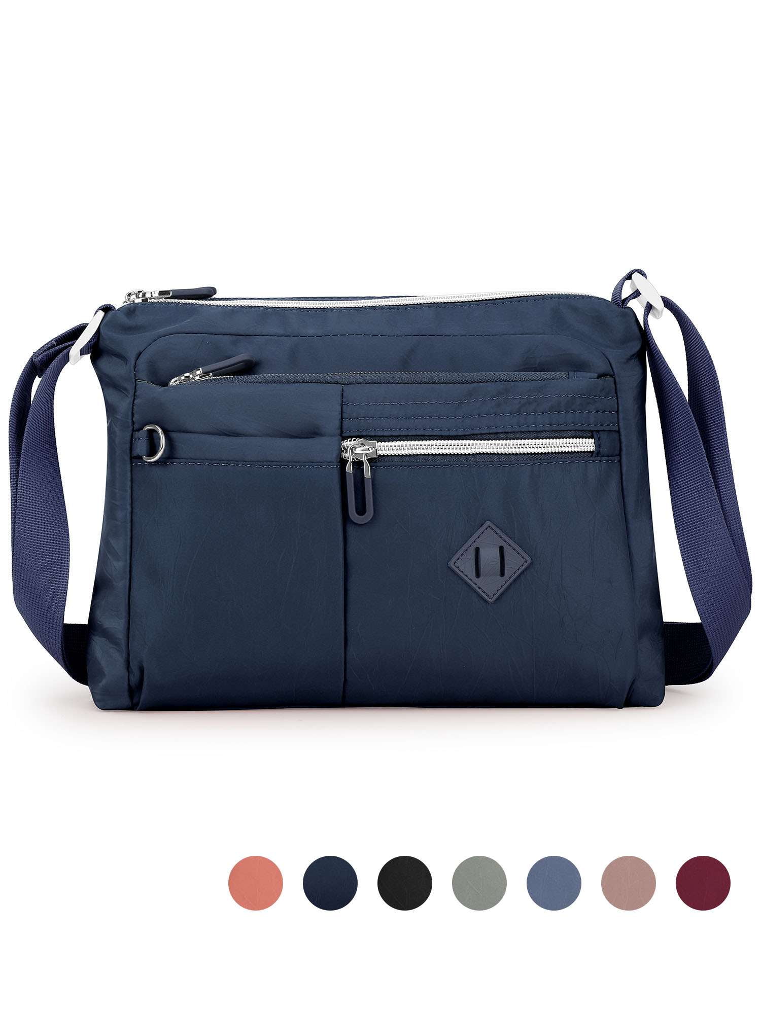 PULLIMORE Women's Crossbody Bag Multi-Pocket Shoulder Bag Waterproof ...