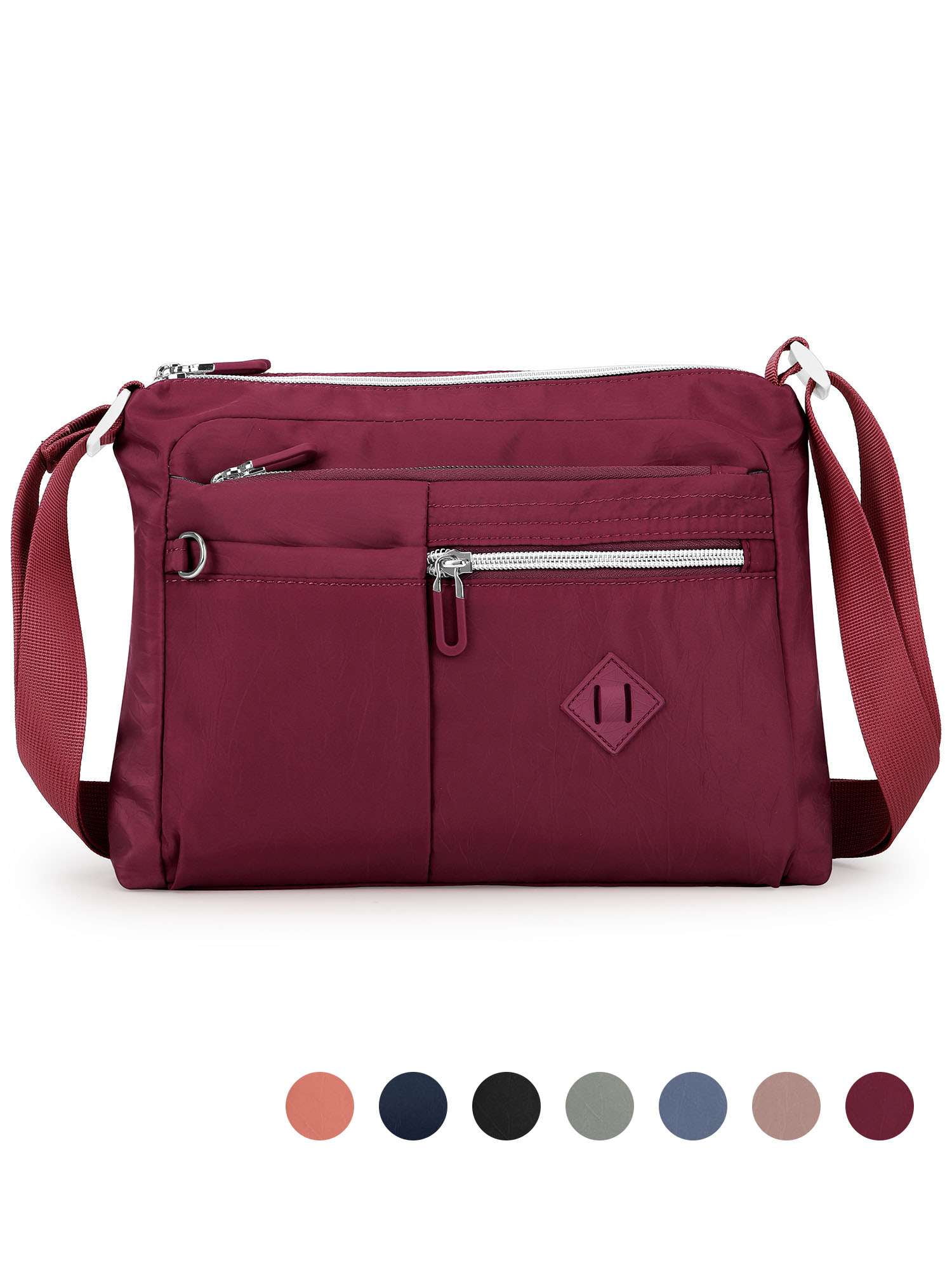 PULLIMORE Women's Crossbody Bag Multi-Pocket Shoulder Bag Waterproof ...