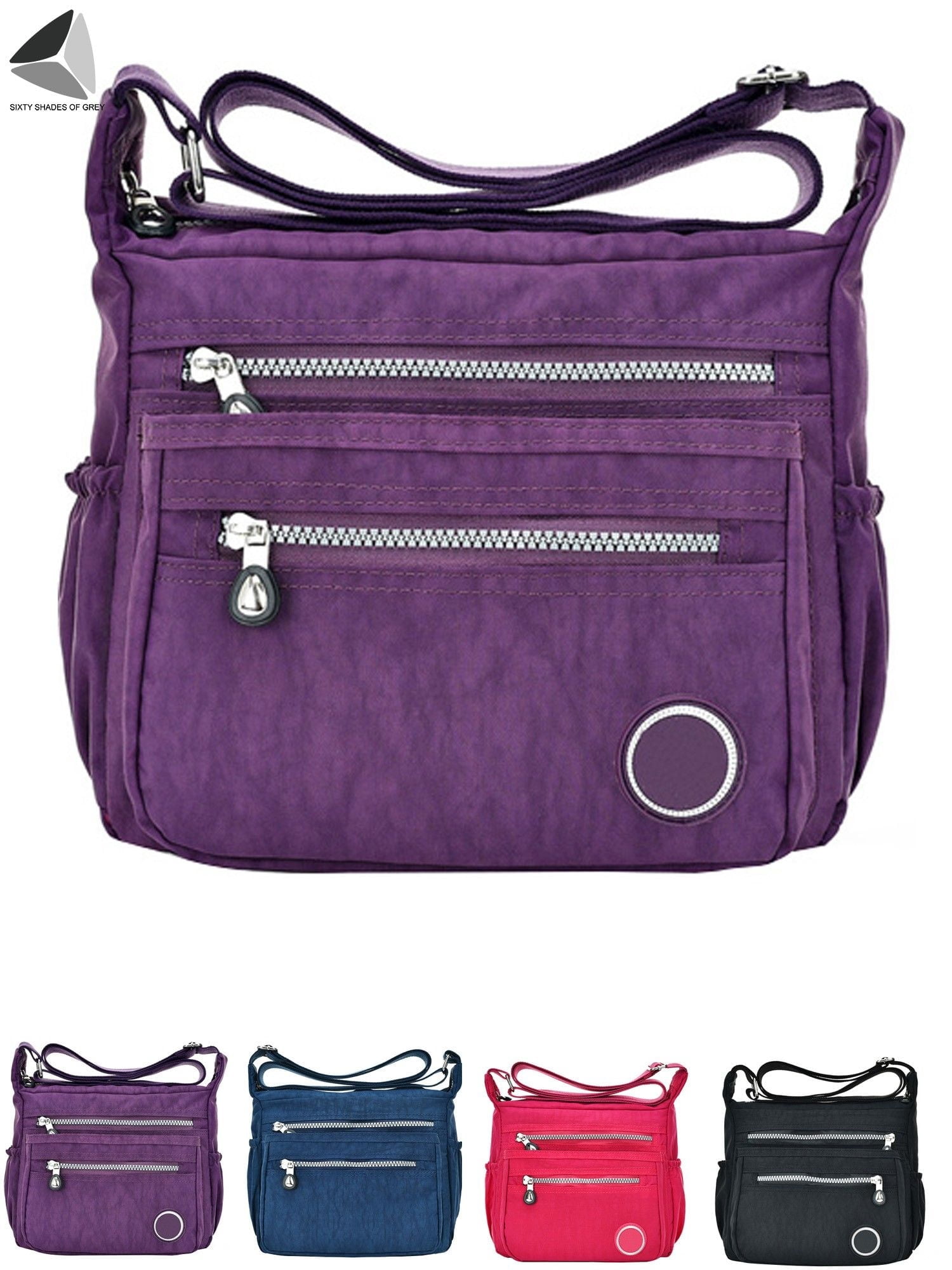 PULLIMORE Womens Nylon Crossbody Shoulder Bag Waterproof Casual ...