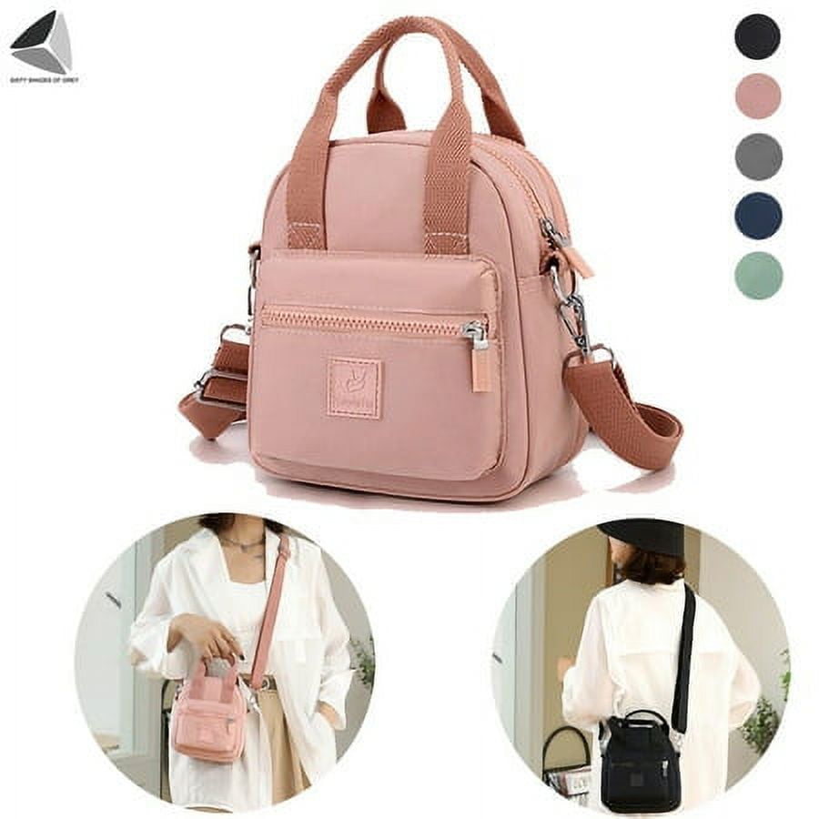 PULLIMORE Womens Small Nylon Shoulder Handbag Waterproof Crossbody ...