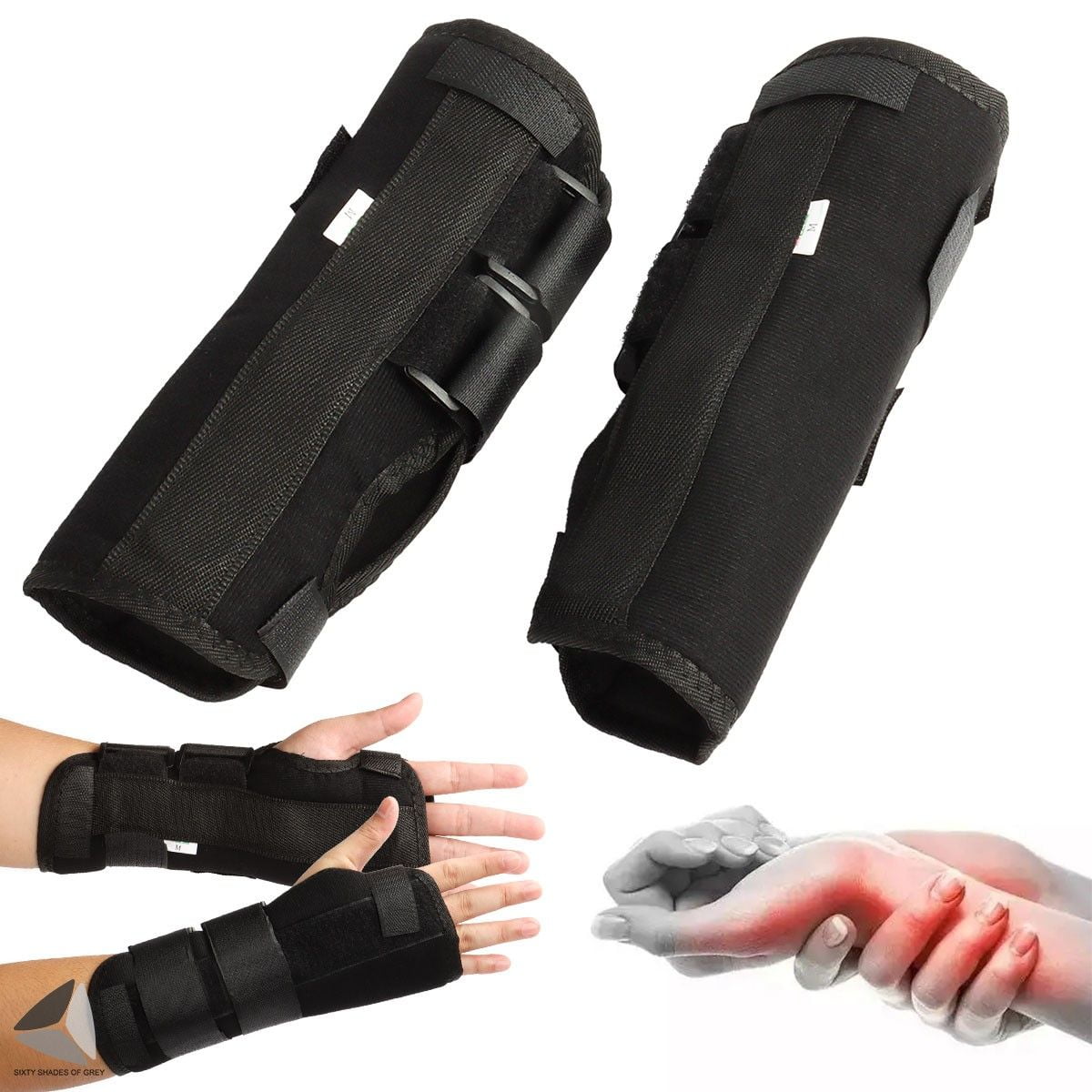 PULLIMORE Wrist Support Brace with Splints, Relief Carpal Tunnel ...