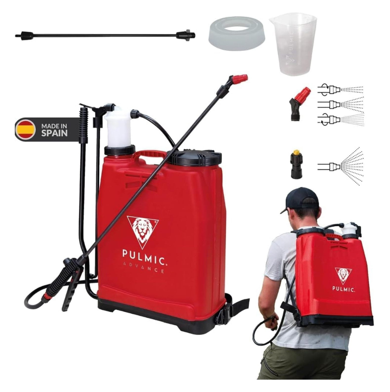 PULMIC 16 Professional Backpack Sprayer, Lawn and Garden Sprayer ...