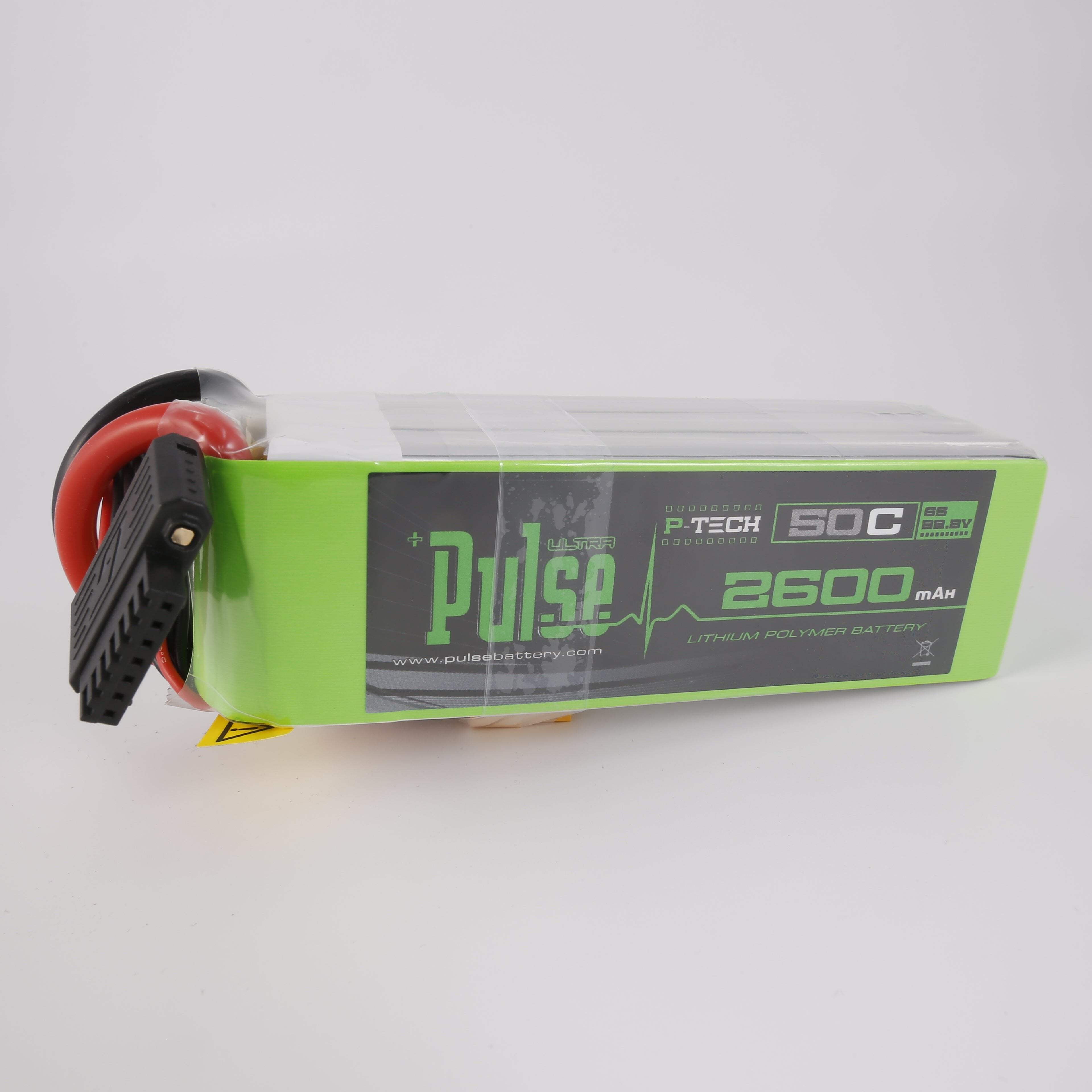PULSE 2600mah 50C 22.2V 6S P-Tech LiPo Battery - XT60 Connector ...