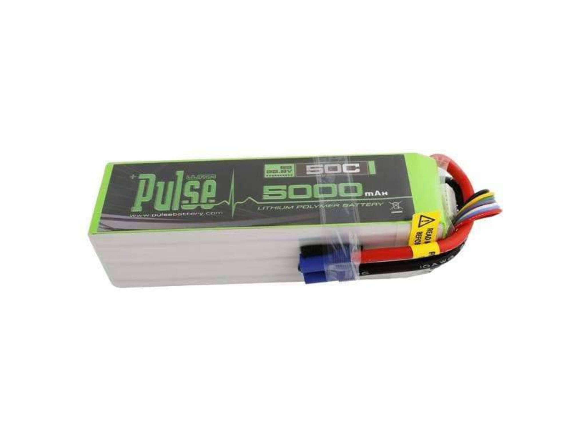 PULSE 5000mah 50C 22.2V 6S LiPo Battery - EC5 Connector - Walmart.com