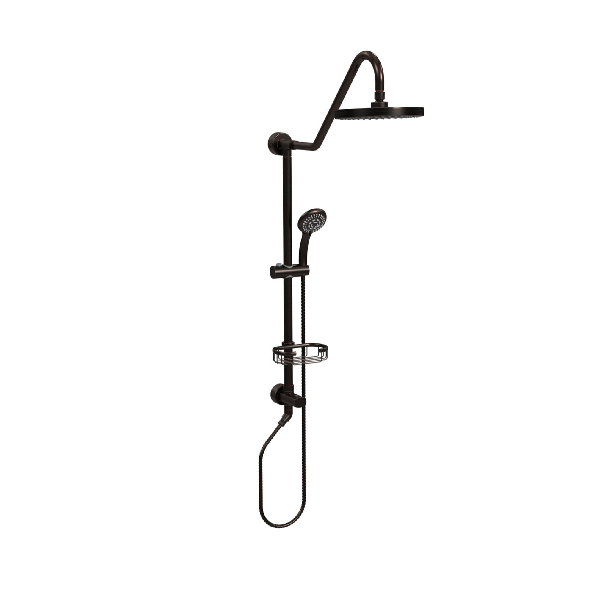 PULSE Kauai III Adjustable Rain Shower Head System with Dual Handheld ...