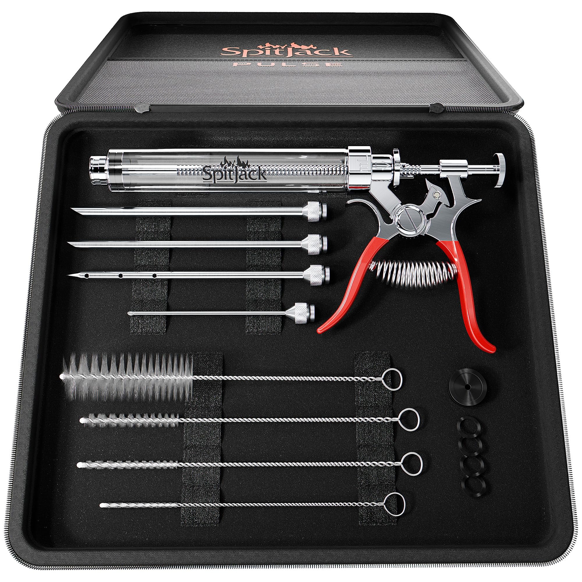 PULSE Meat Injector Gun and Injection Syringe for BBQ. Marinade Flavor ...