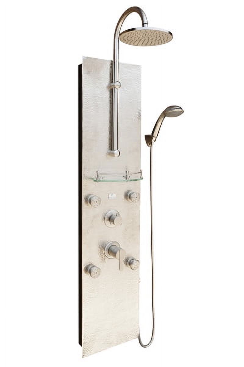 PULSE Vaquero ShowerSpa Nickel Plated Copper Shower Panel - Walmart.com