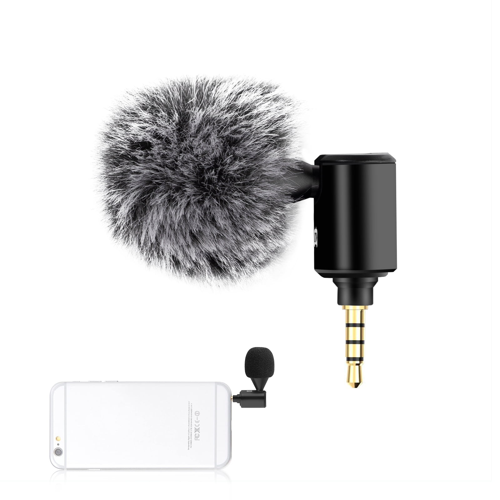 PULUZ 3.5mm Jack Mobile Phone Single Directional Adjustable Microphone ...