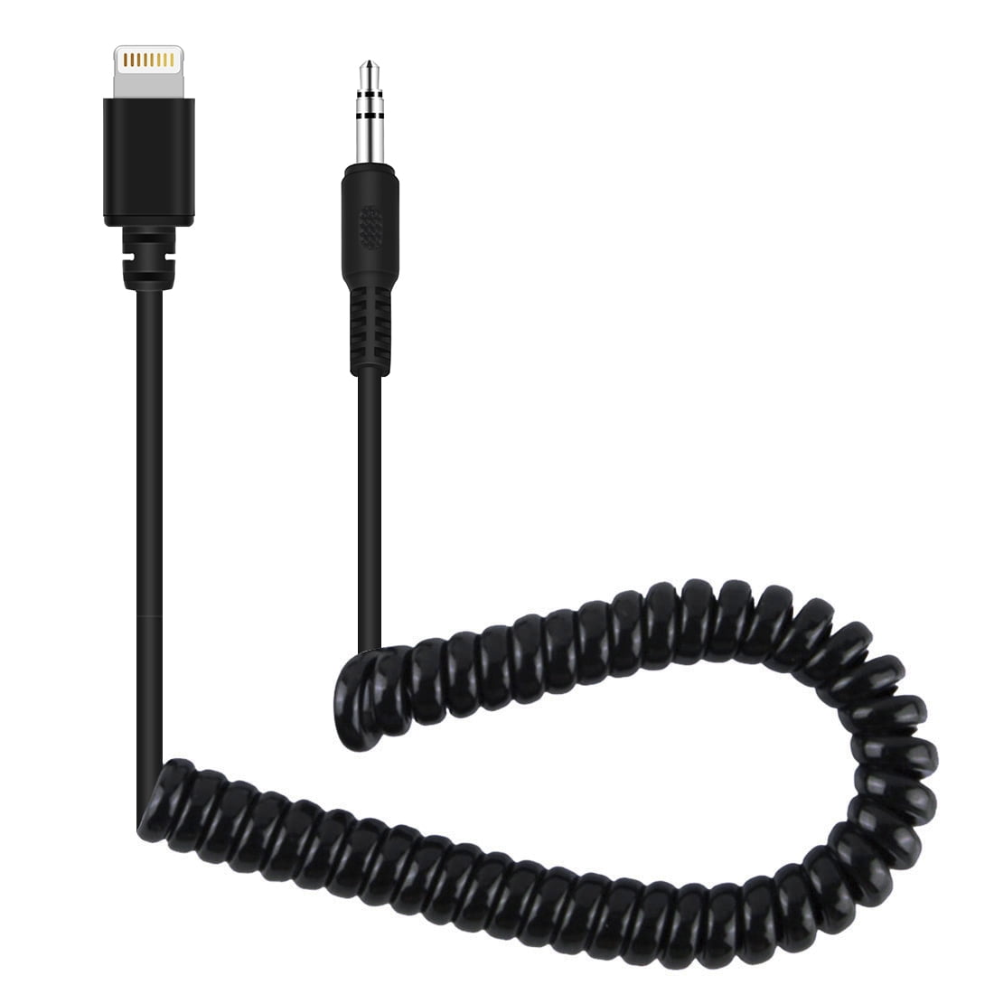 PULUZ 3.5mm TRRS Male to 8 Pin Male Live Microphone Audio Adapter ...