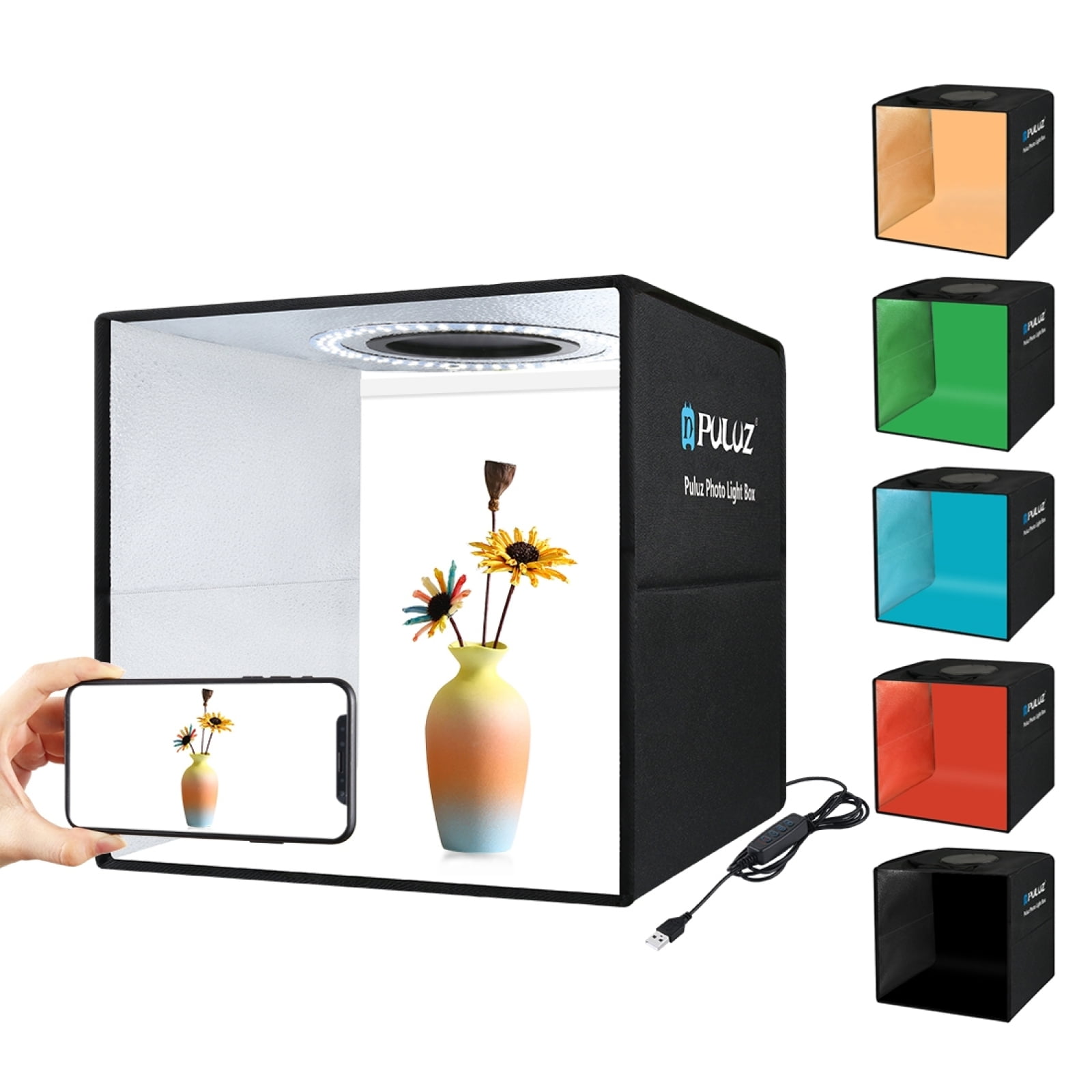 PULUZ Light Box Photography,Portable Photo Studio Light Box, 12" x 12 ...
