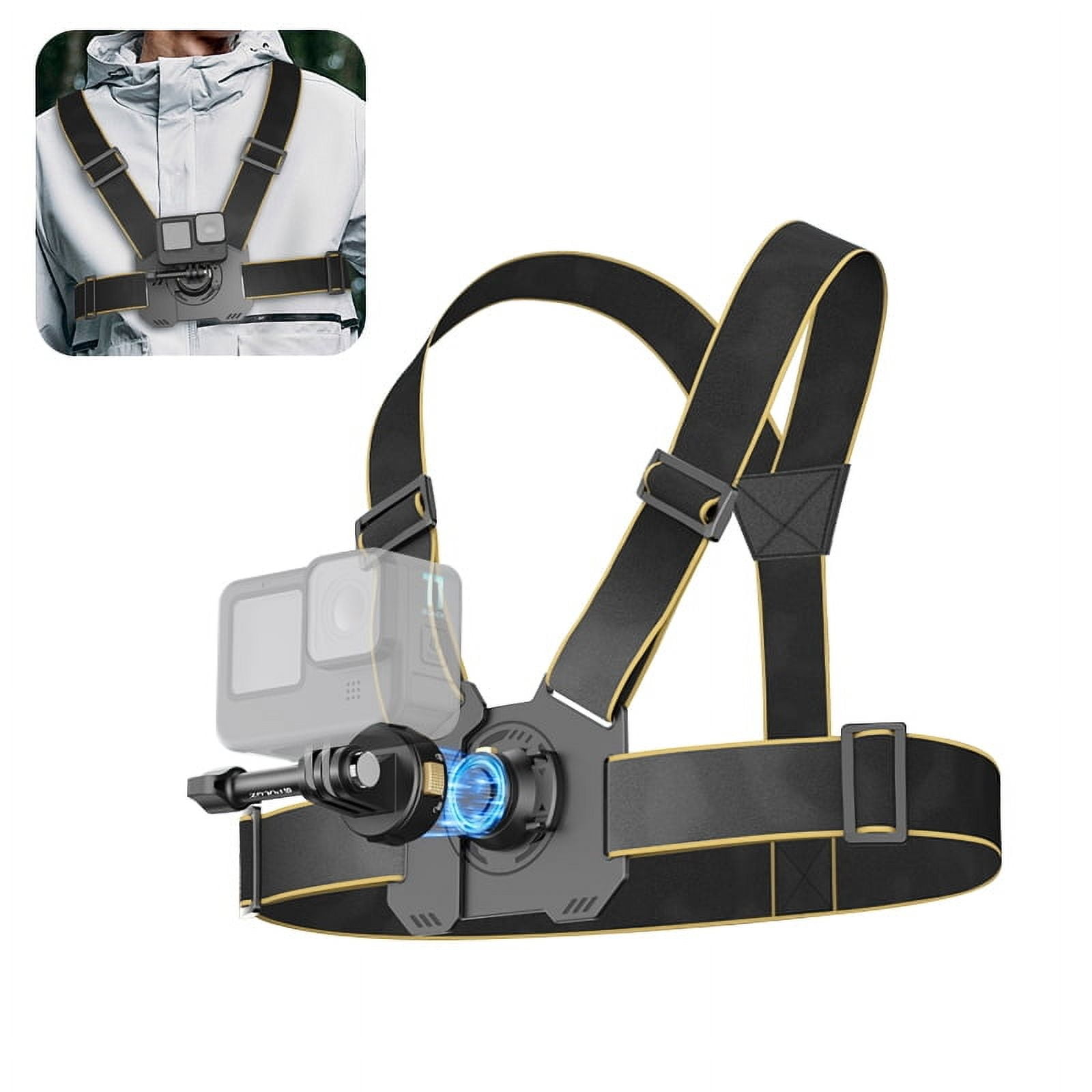 PULUZ Magnetic Quick-release Chest Strap Harness Belt (Black) - Walmart.com