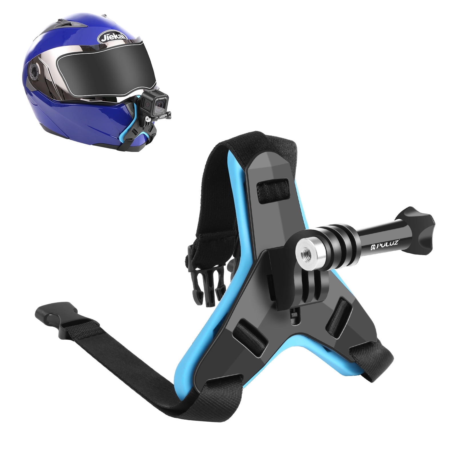 PULUZ Motorcycle Helmet Chin Strap Mount for GoPro, DJI Osmo Action and ...