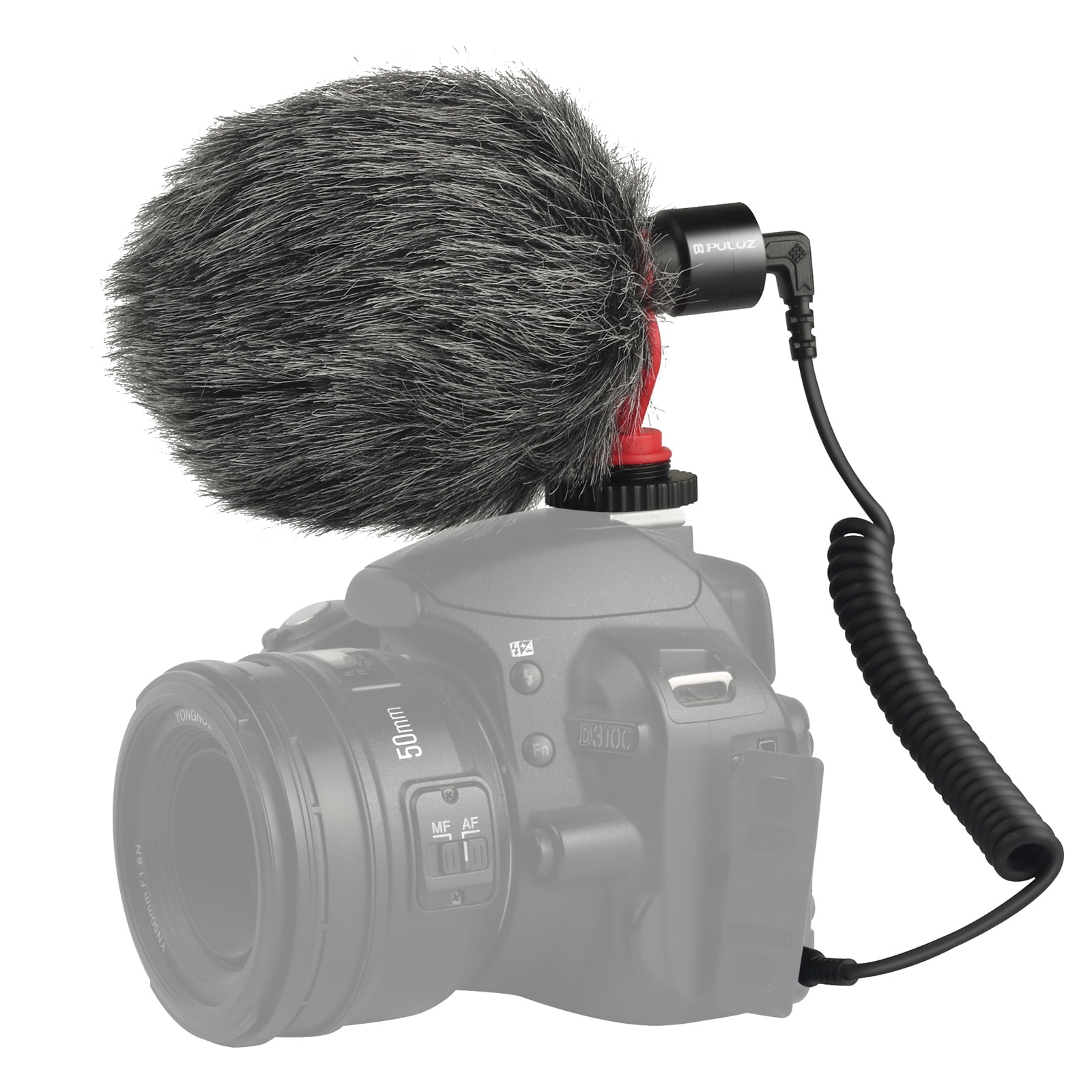 PULUZ Professional Interview Condenser Video Shotgun Microphone with 3 ...