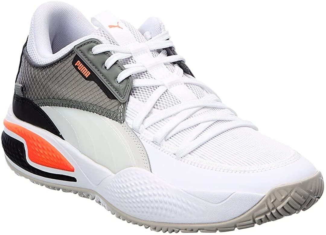 Puma Court Rider 195064-04 Men's White Black Basketball Sneaker Shoes ...