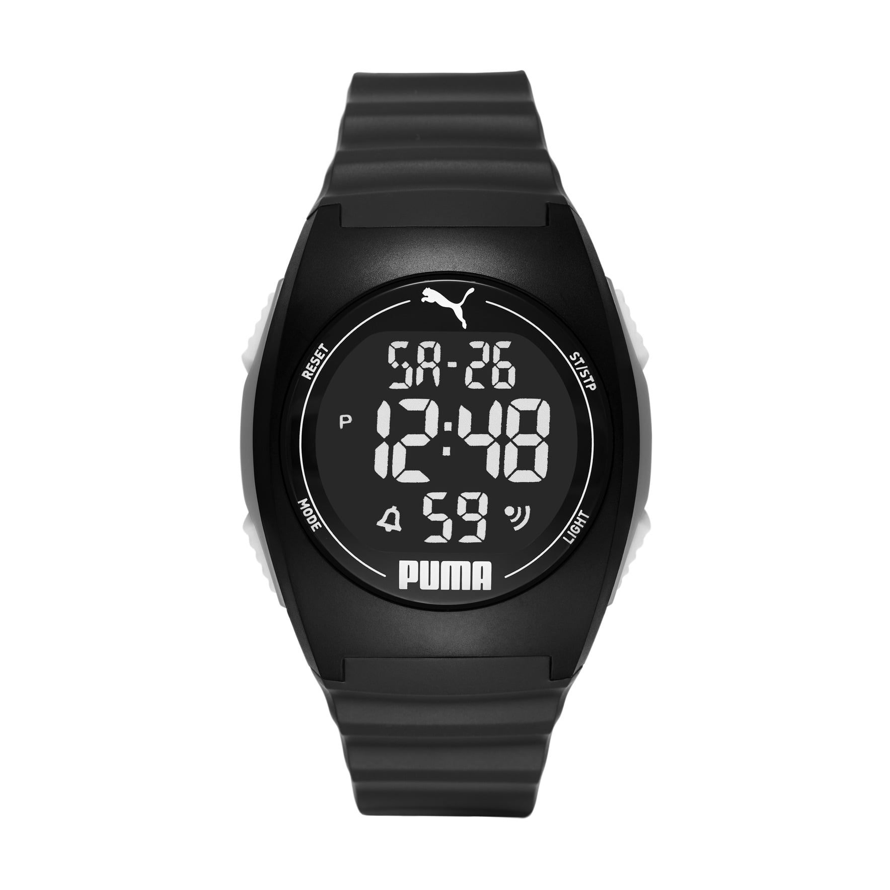 PUMA Digital Black Polyurethane Watch (P6015) - Walmart.com