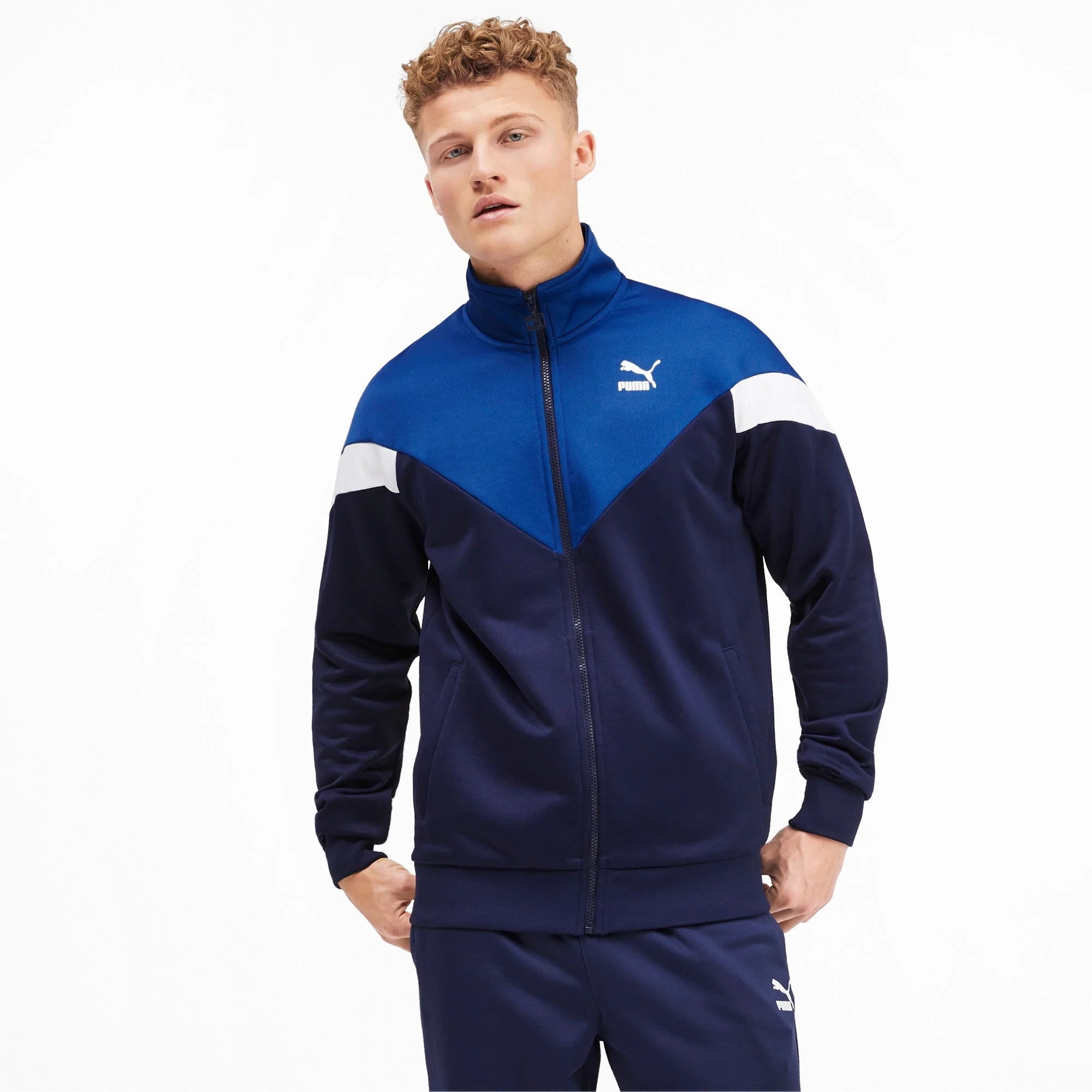 PUMA Iconic MCS Men's Track Jacket - Walmart.com