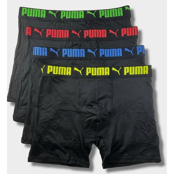 PUMA MEN'S 4 PACK - BBOX 243 MULTI XLARGE - BOXER BRIEF UNDERWEAR ...