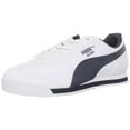 PUMA Men's Roma Basic Fashion Sneaker, White/New Navy - Walmart.com