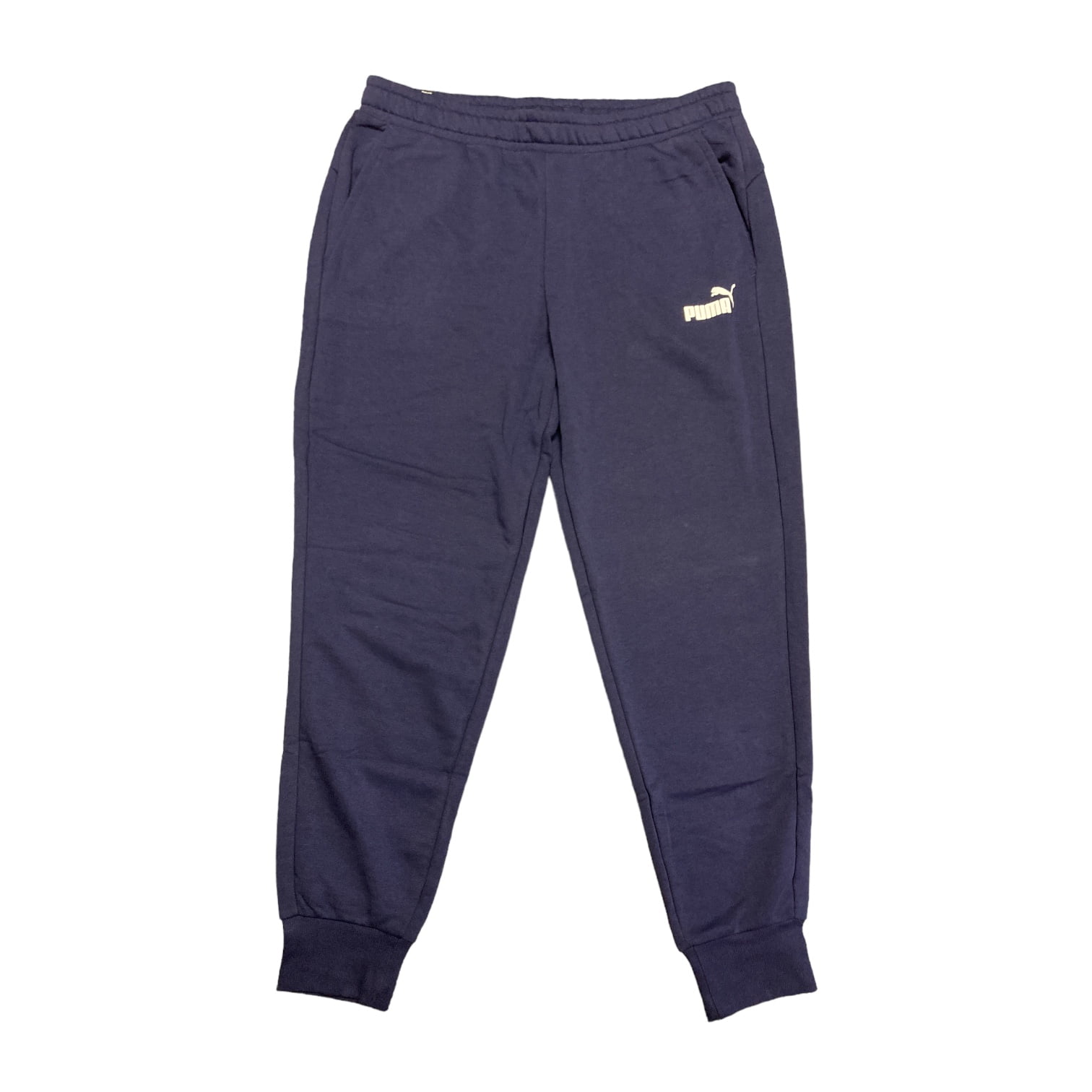 PUMA Men's Soft Cotton Blend Essential Logo Inner Drawstring Jogger Pant (Peacoat, XL) - Walmart.com