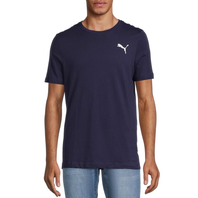 PUMA Men's and Big Men's Essential Chest Logo Tee Shirt, sizes S to 2XL - Walmart.com