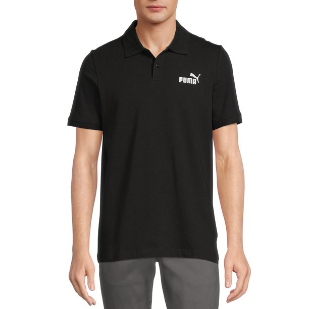 PUMA Men's and Big Men's Essential Logo Pique Polo Shirt, sizes S to 2XL - Walmart.com