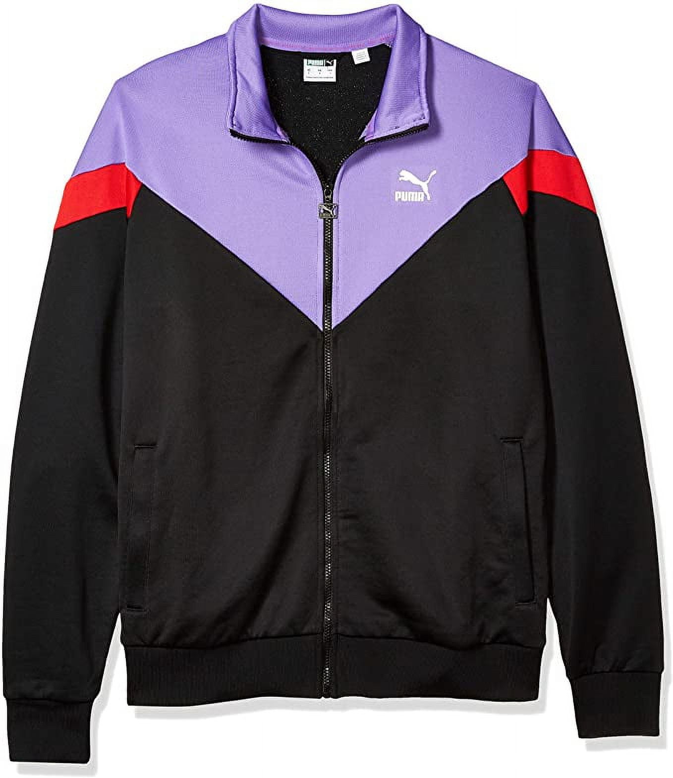 PUMA Mens Iconic MCS Track Jacket BLK/P-XL - Walmart.com