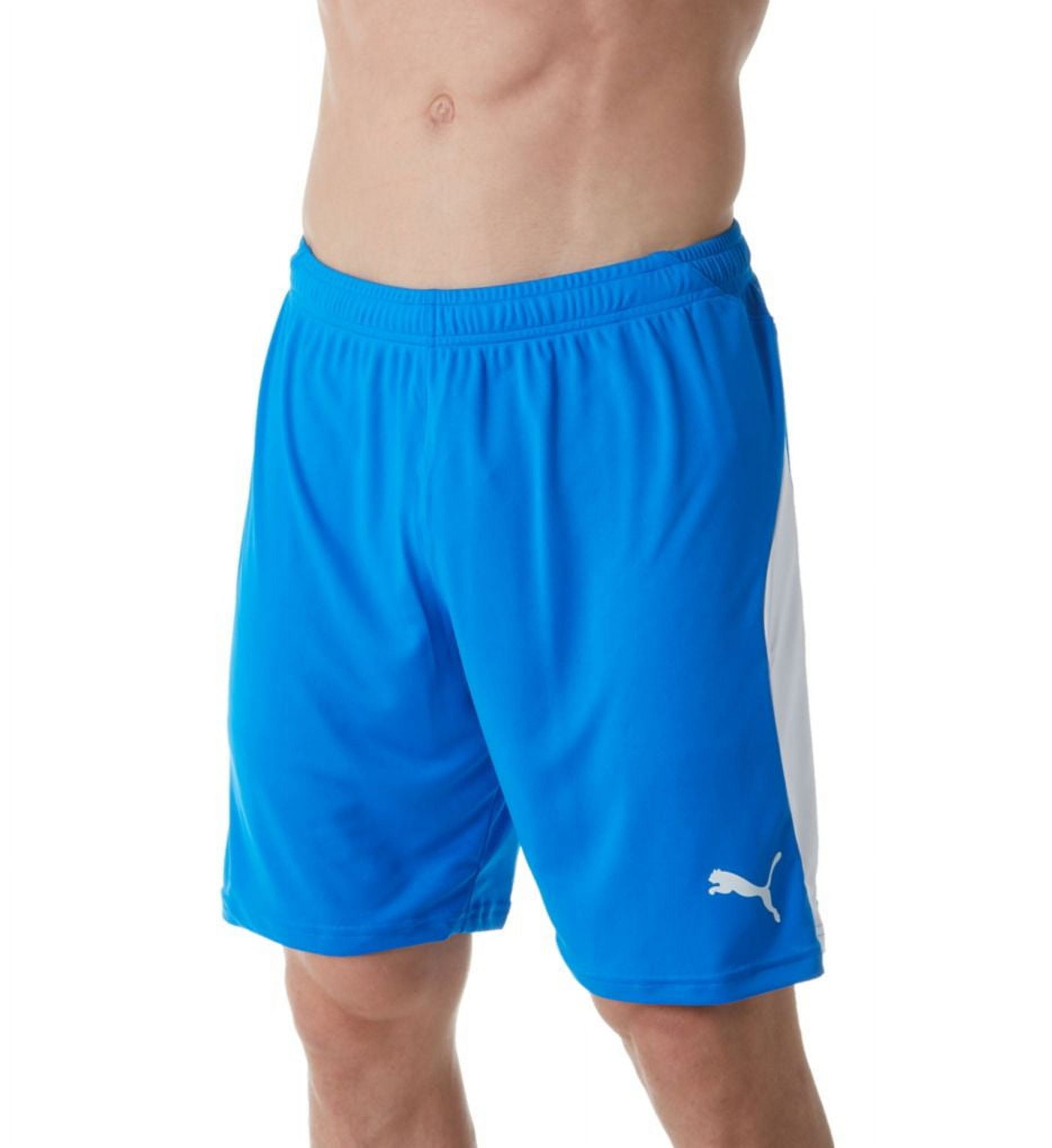 PUMA Mens Liga Shorts - Electric Blue Lemonade/White - Small - Walmart.com