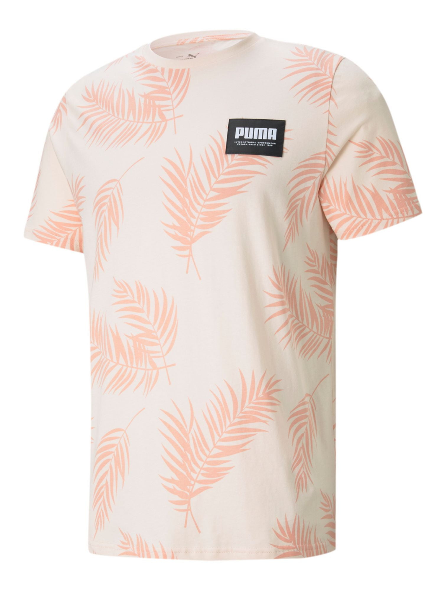 PUMA Mens Summer Court Pink Printed Classic Fit T-Shirt XXL - Walmart.com
