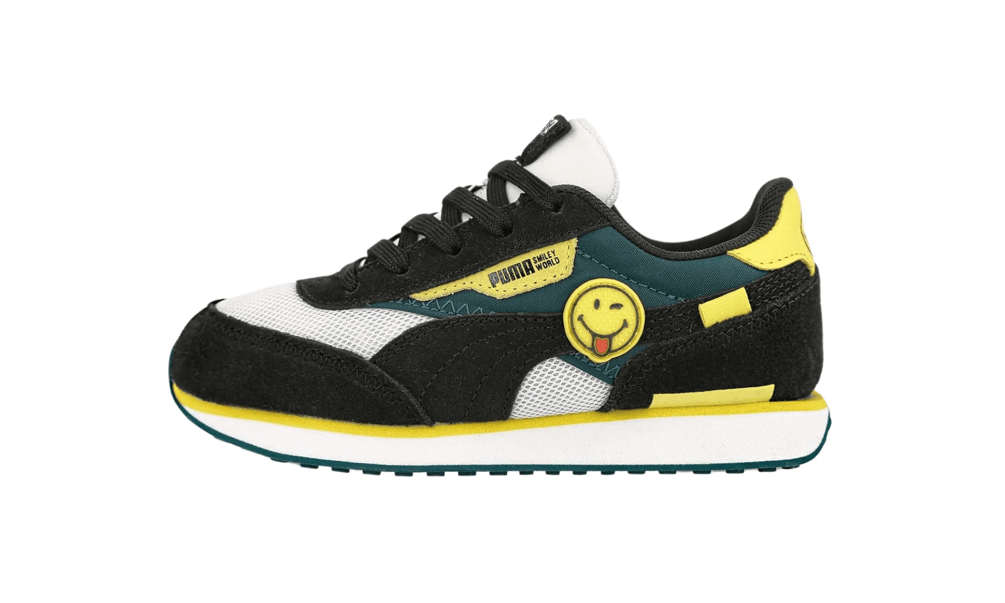 PUMA PRE SCHOOL Future Rider PS "Smileyworld - Black / Yellow" 386135 ...