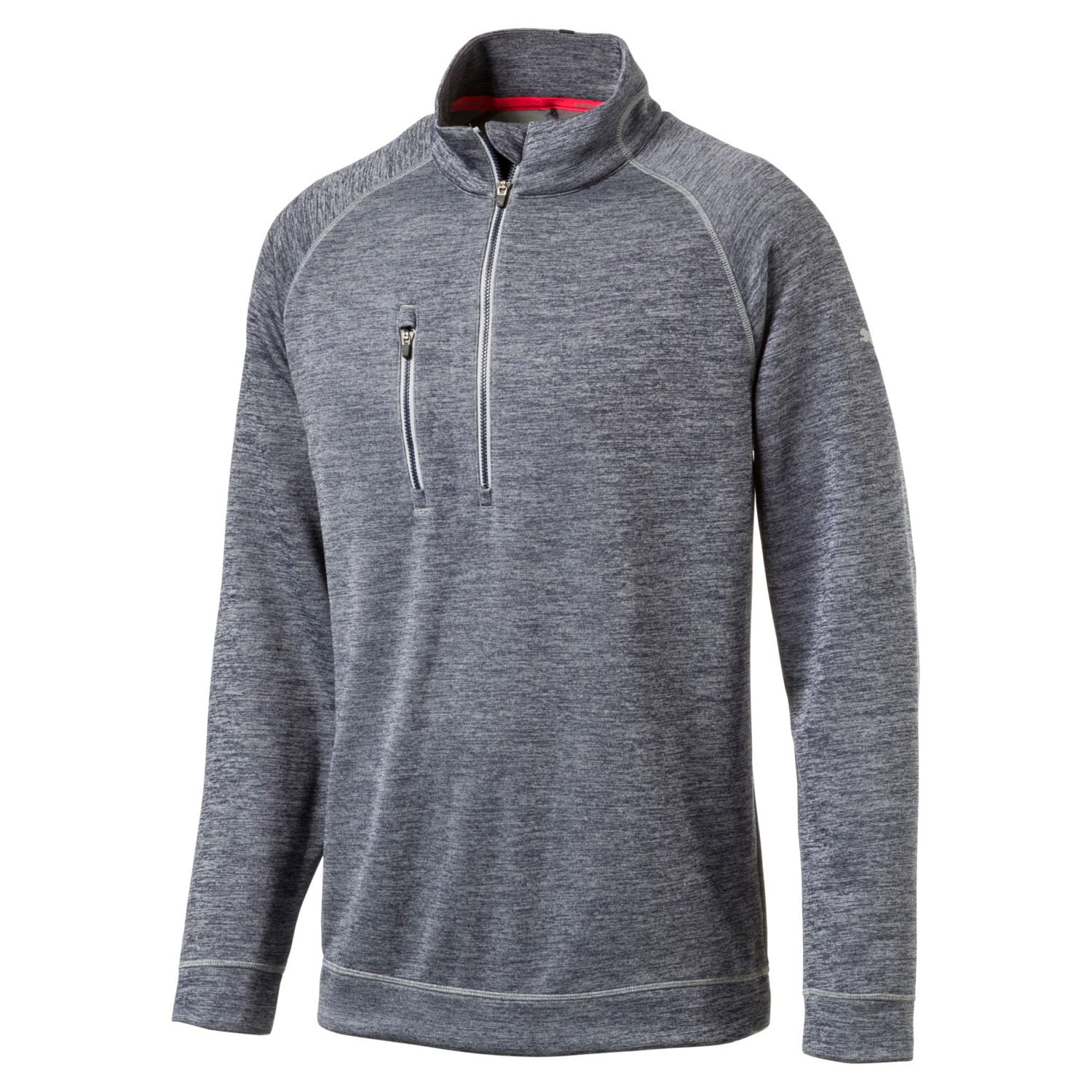 PUMA PWRWARM HEATHER 1/4 ZIP-57459303 -Peacoat Heather/Quar-L - Walmart.com