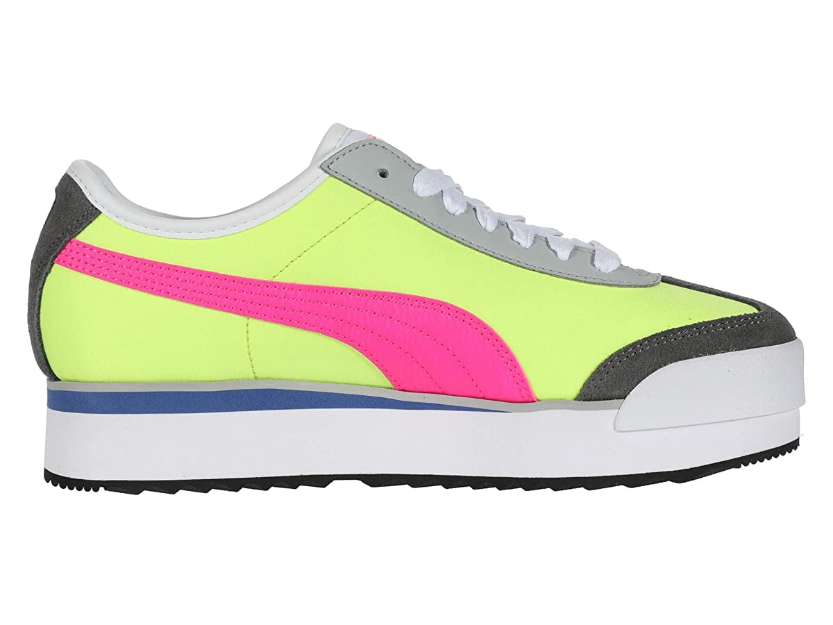 Puma Roma Amor Logo 372113-02 Women's Yellow/Pink/White Sneaker Shoes ...