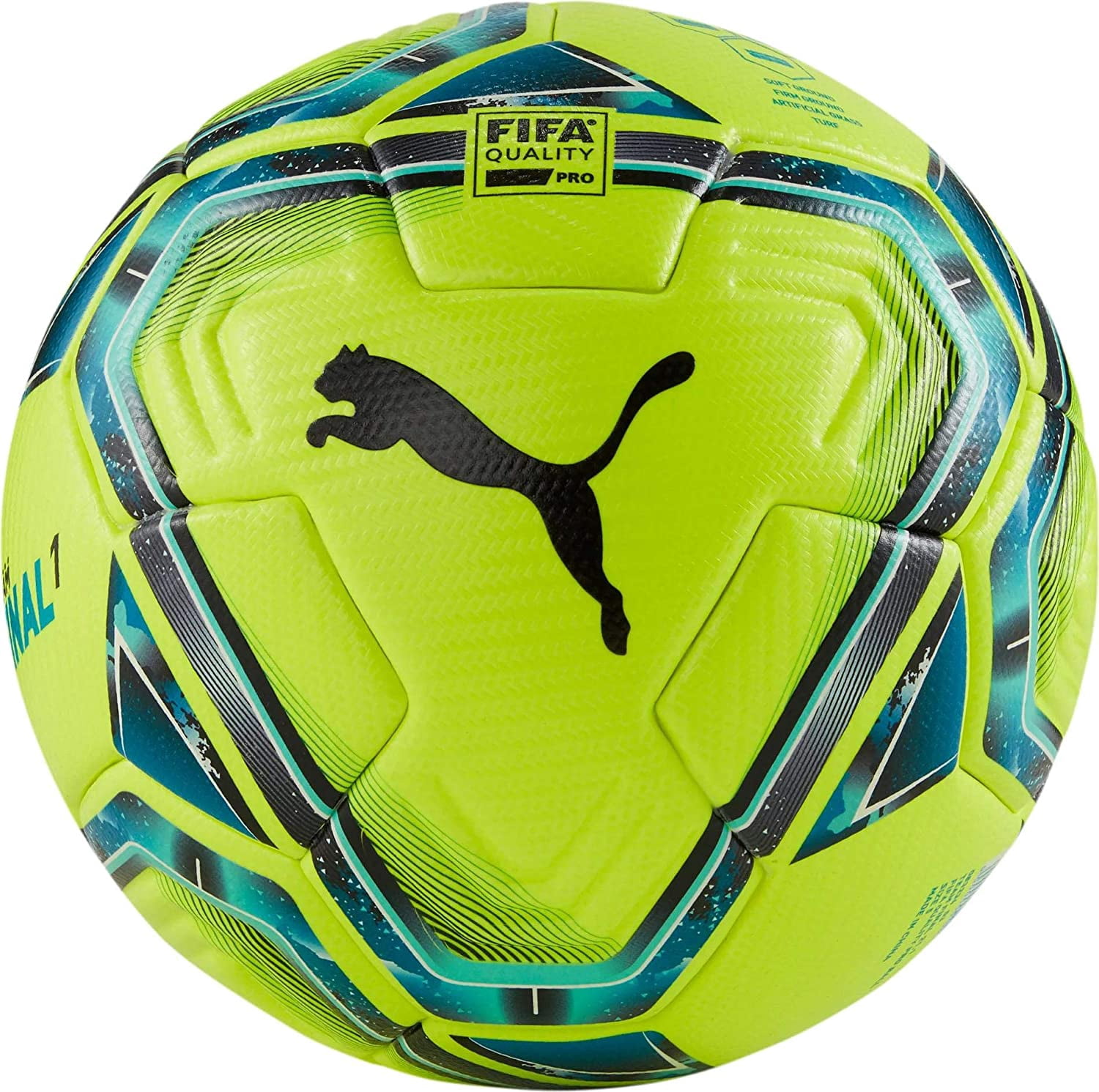 PUMA TEAMFINAL 21.1 FIFA Quality PRO Ball Lemon tonic-Spectra green ...