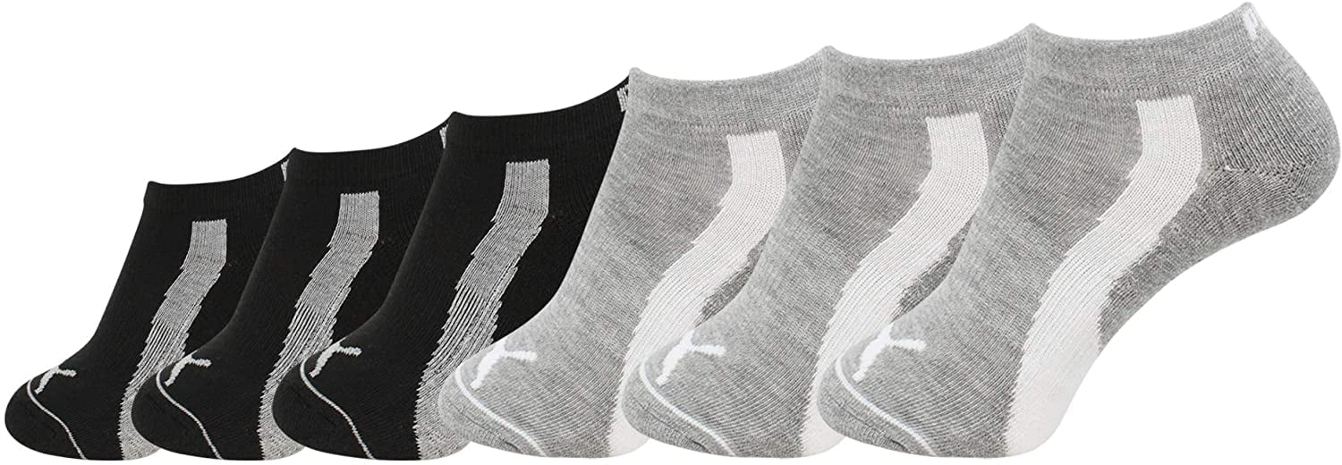 PUMA Women's 6 Pack Low Cut Socks, Black Combo, 9-11 - Walmart.com