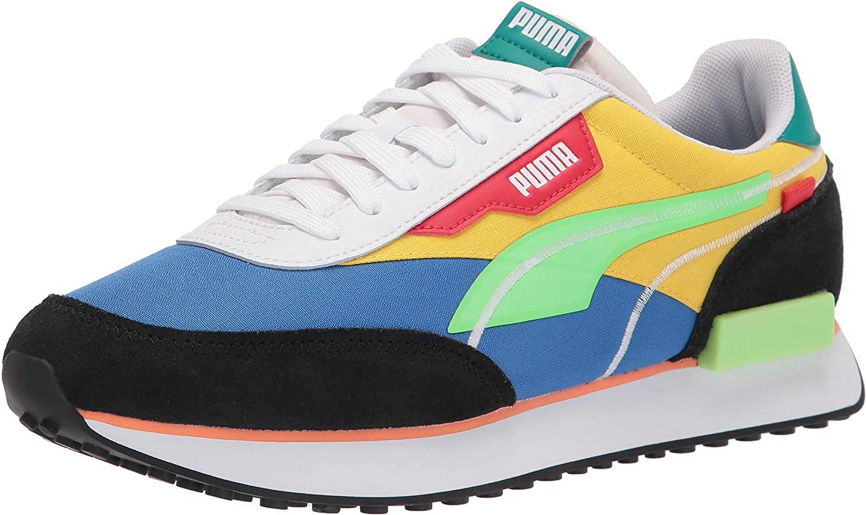 PUMA Womens Future Rider Sneaker 7.5 Palace Blue-elektro Green-maize ...