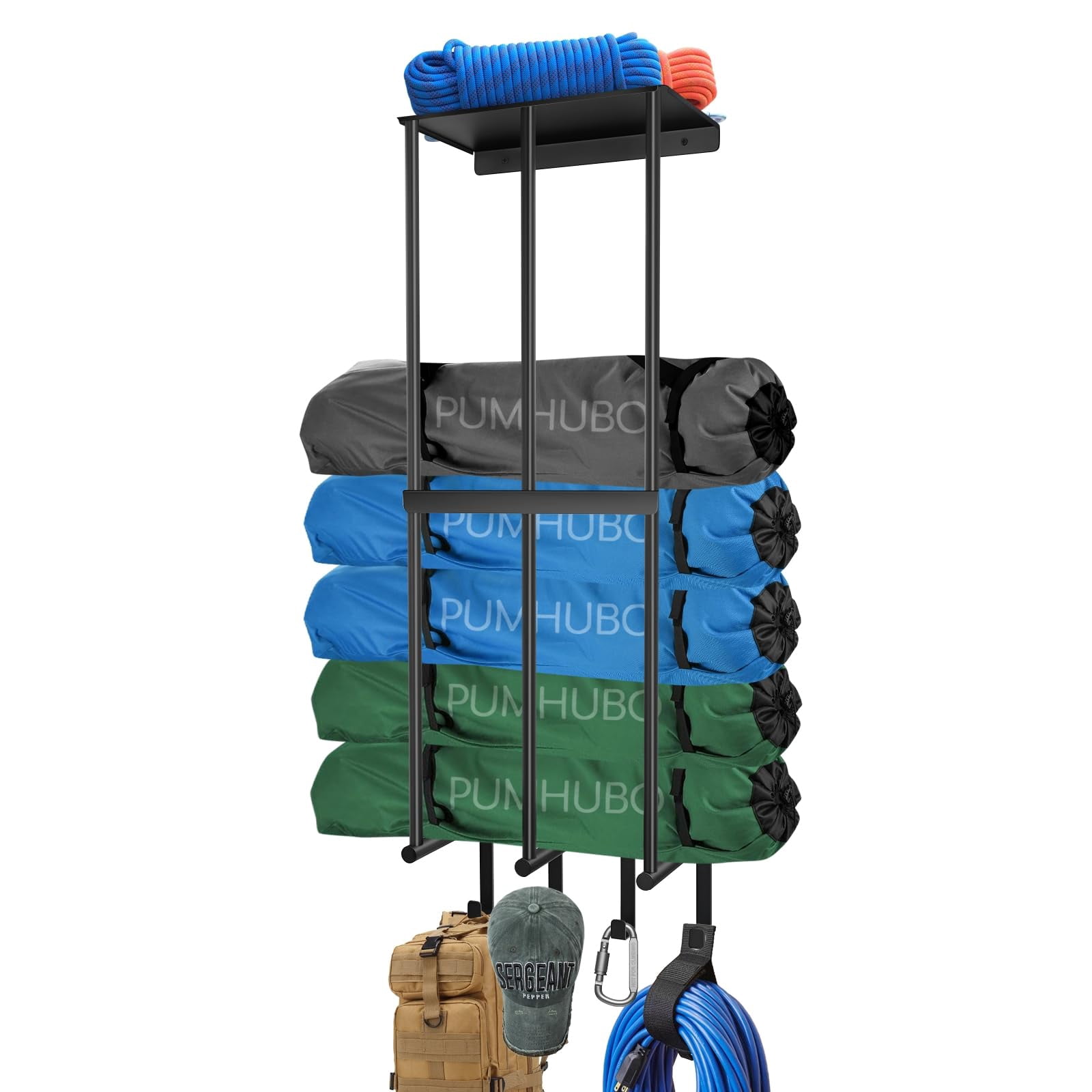 PUMHUBO Camping Chair Wall Storage for Garage - Metal Lawn Chair Rack ...