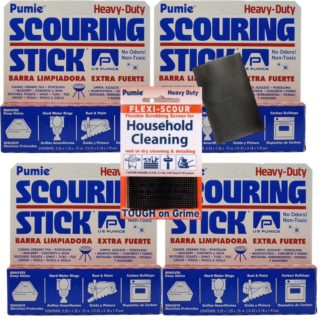 PUMIE Pumice Scouring Stick for Cleaning Toilet Bowl Rings & Hard Water ...