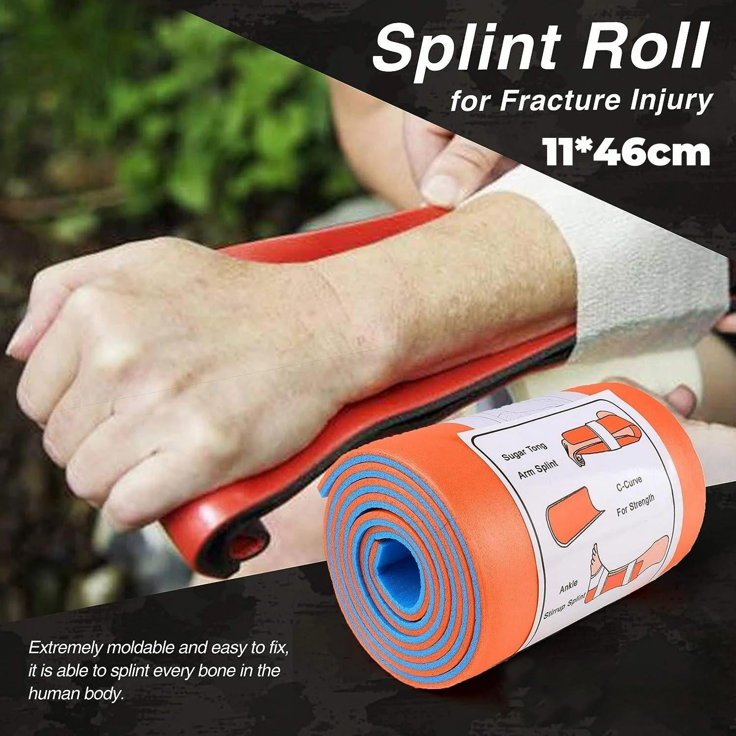 PUMIER First Aid Universal Aluminum Splint Roll Medical Survival ...