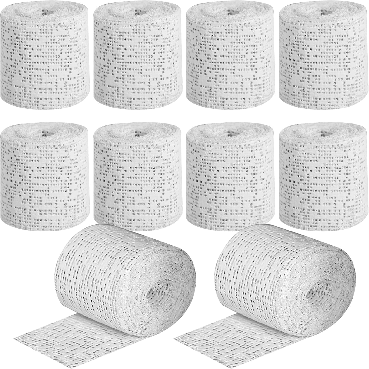 PUMIER Plaster Cloth Rolls 12 Pack - 2" x 106" White Plaster Gauze ...