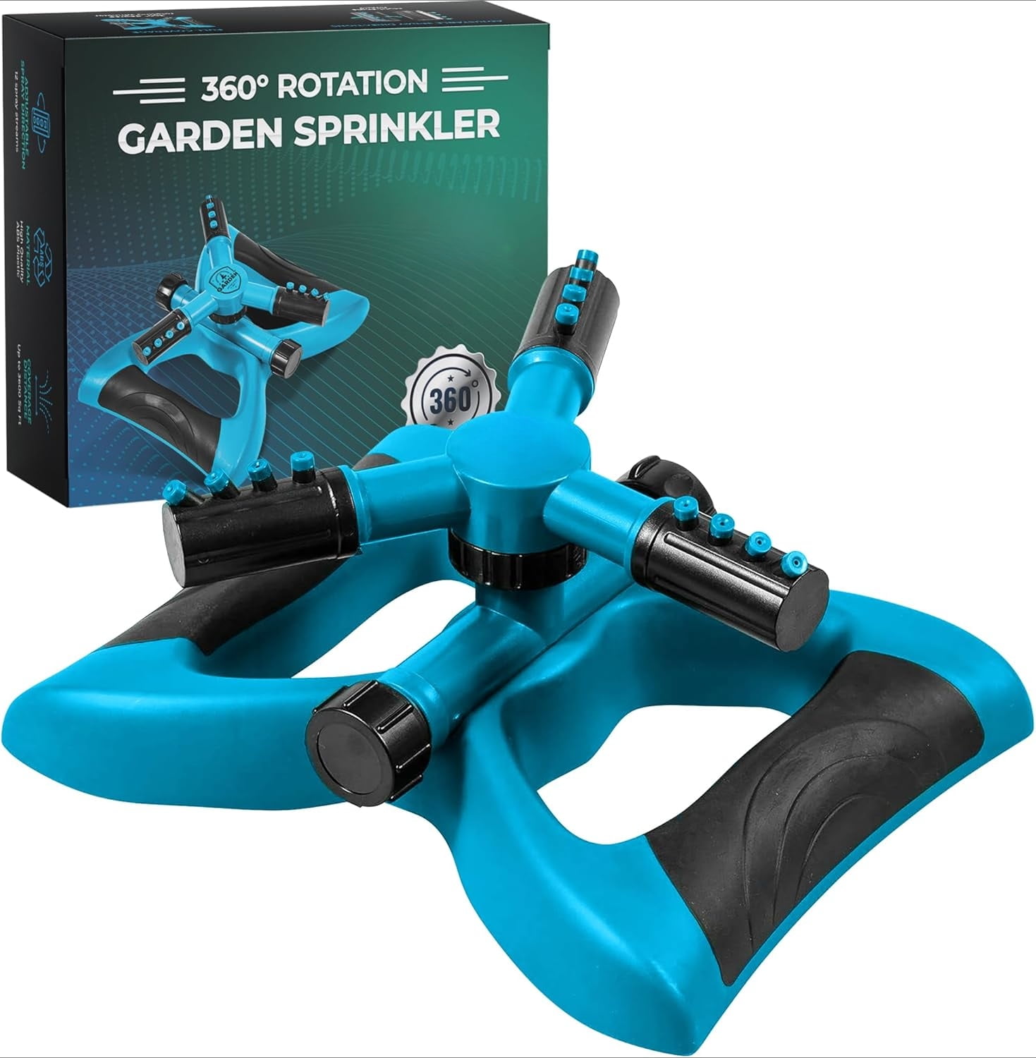 PUMIER Sprinkler for Yard, Rotating Garden Sprinkler for Large Area ...