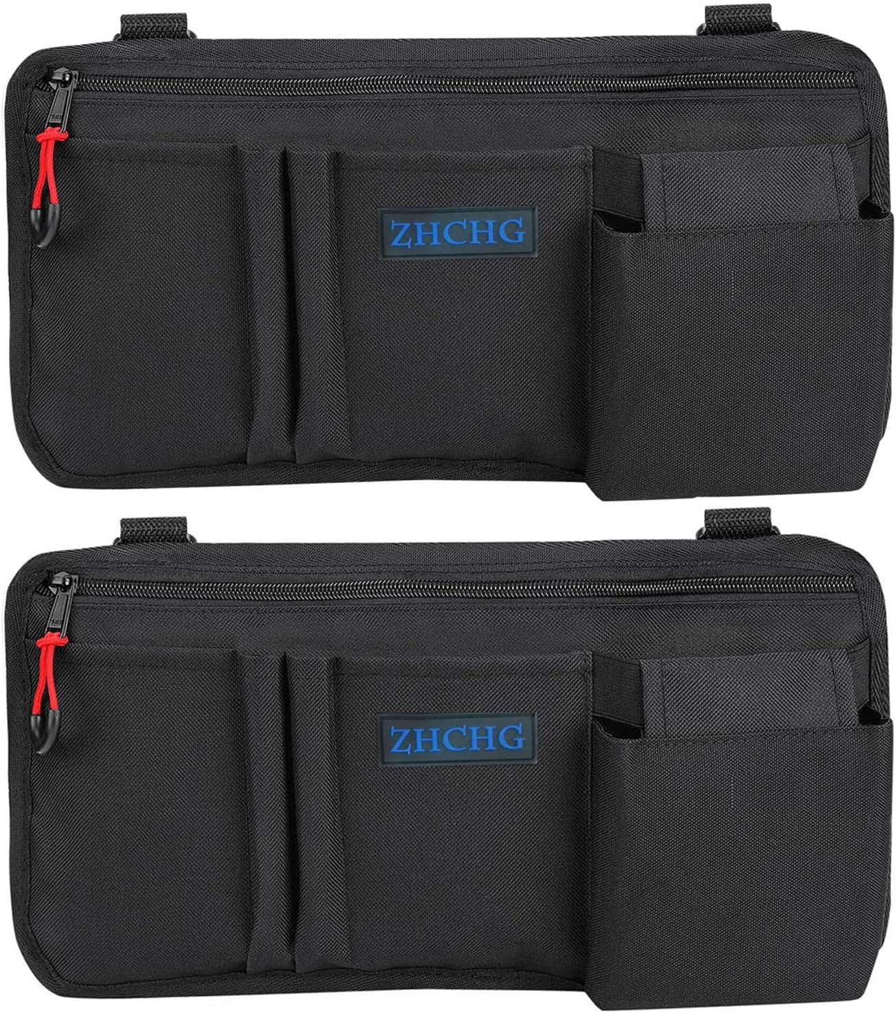 PUMIER Wheelchair Cup Holder Side Bag - Multi-Pocket Organizer Pouch ...