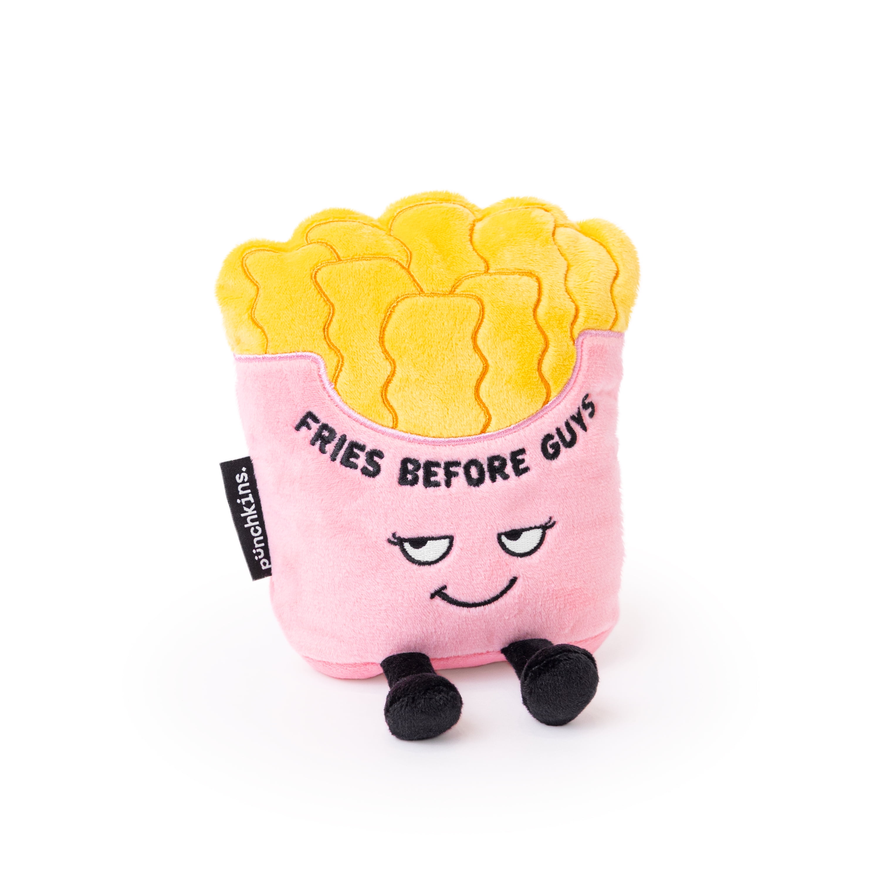 PUNCHKINS - "Fries Before Guys" French Fry Plushie - Funny Pun White ...